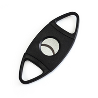 Black Two Finger 54 Ring Gauge Cigar Cutter - Clinks Australia