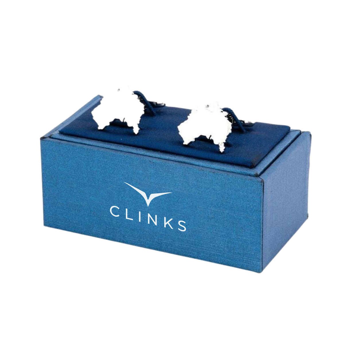 Outline Australian Map Cufflinks - Clinks Australia