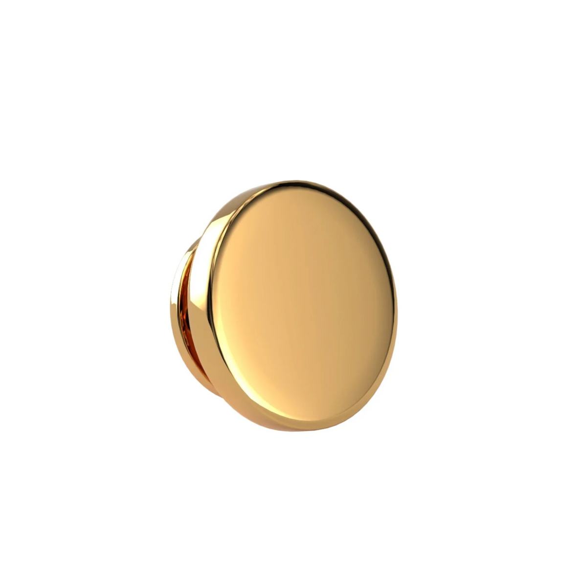 Round Gold Engravable Lapel Pin - Clinks Australia