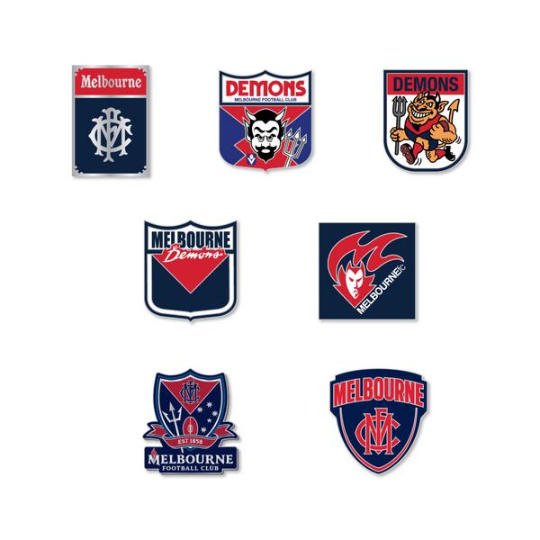 Melbourne Demons Logo AFL Pin Set - Clinks Australia