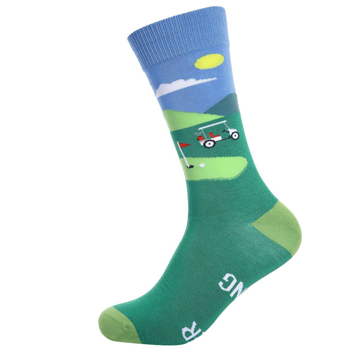 Golf Course Scene Socks by Dapper Roo - Clinks Australia