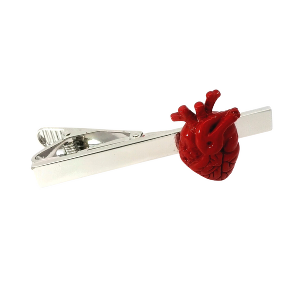 Anatomical Heart Tie Clip - Clinks Australia