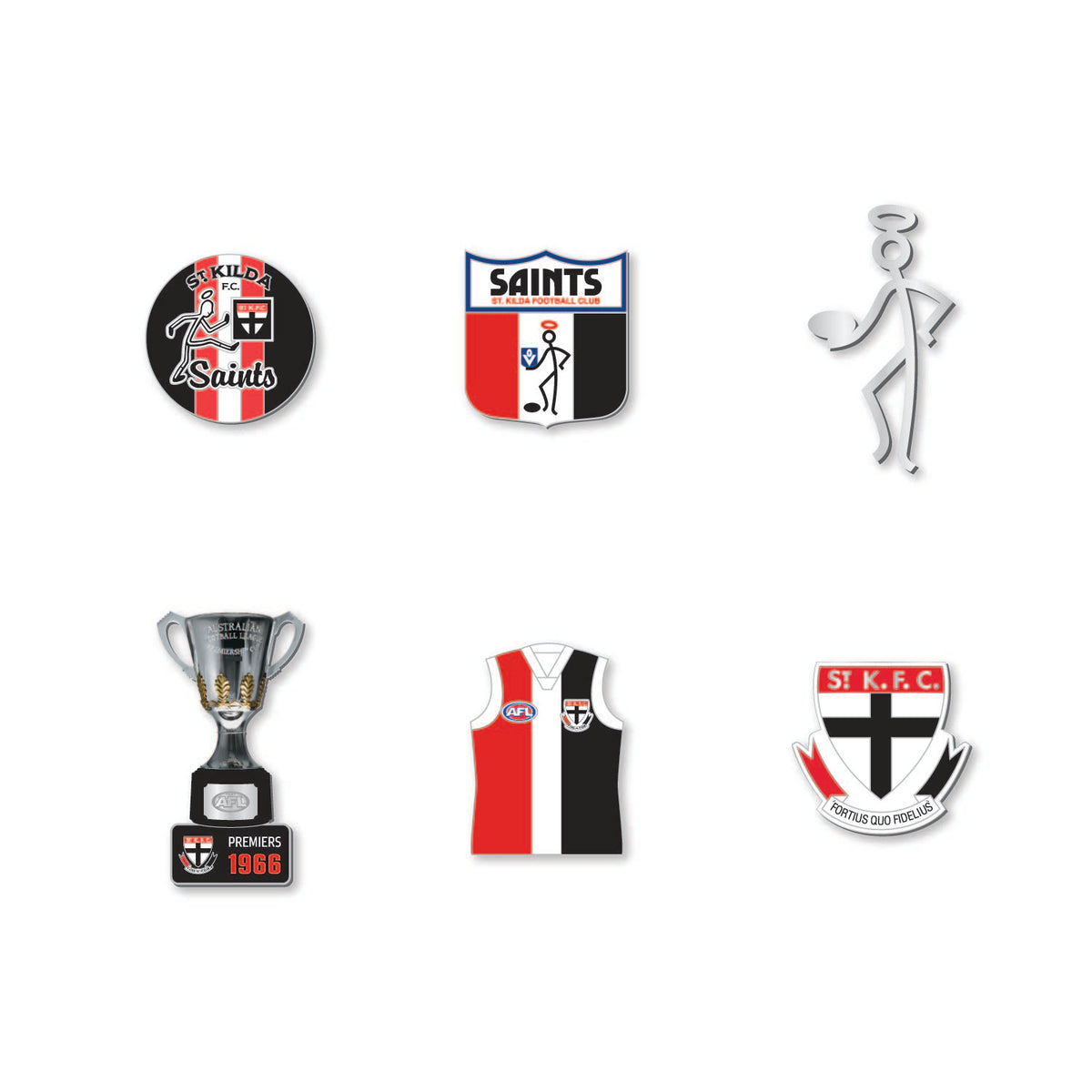St Kilda Saints AFL Pin Set - Clinks Australia