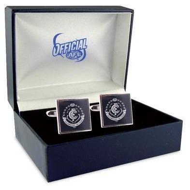 Colour Carlton FC AFL Cufflinks - Clinks Australia