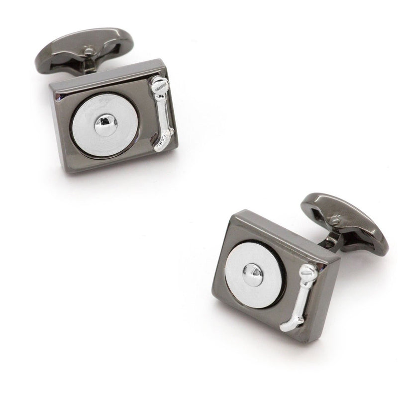 Turntable Record Player DJ Cufflinks - Clinks Australia